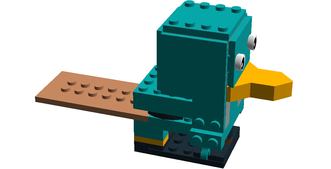Phineas and Ferb, Perry the Platypus Brickheadz | LEGO® Ideas