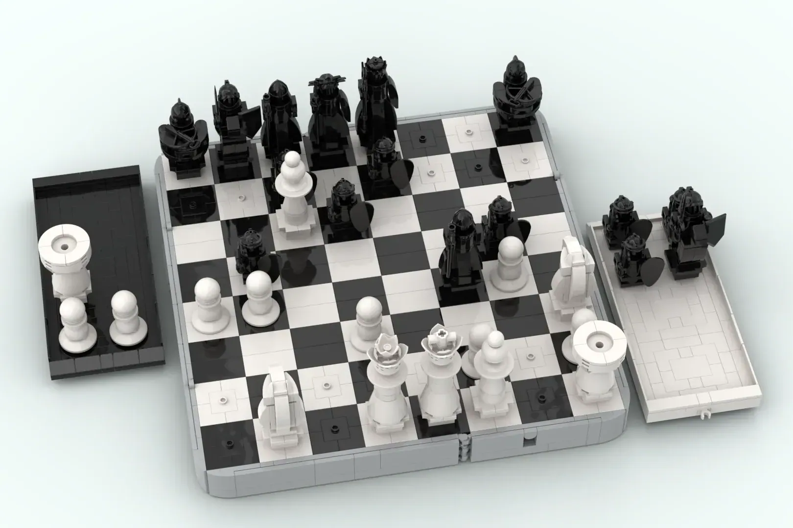 Foldable Chess With Transparent Cover | LEGO® Ideas
