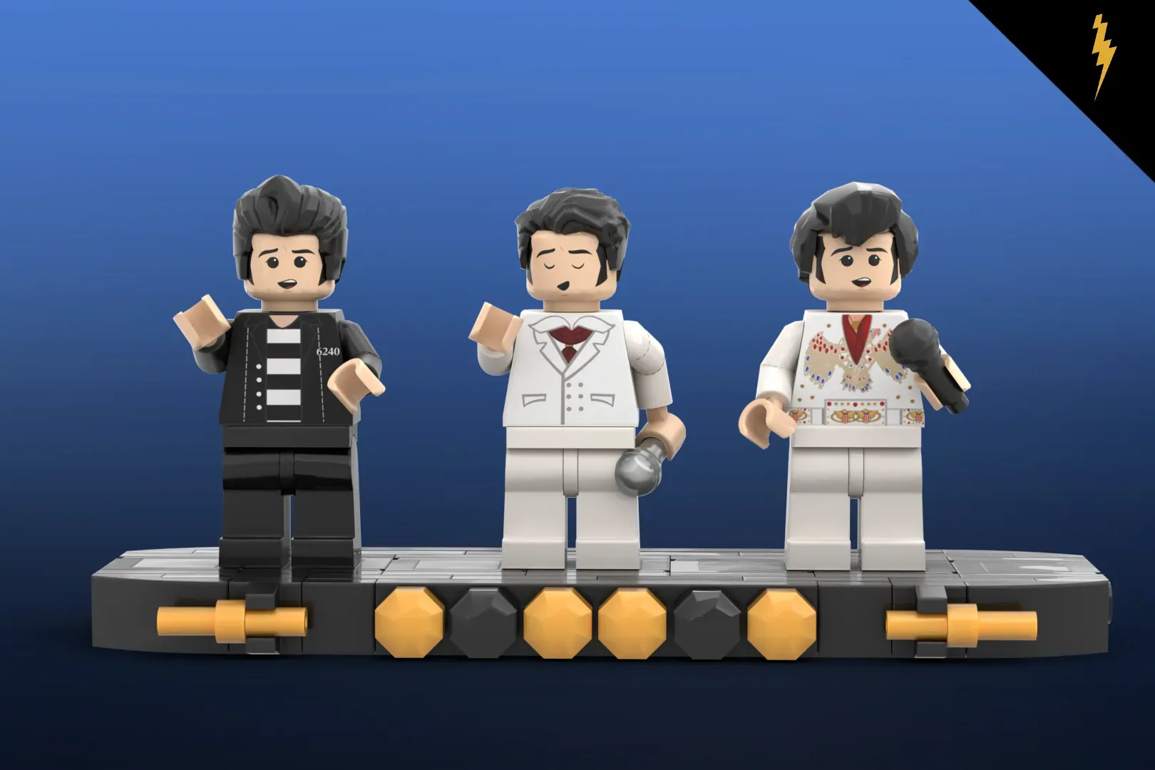 Elvis Presley's Mansions (Graceland) & 68" Comeback Special Diorama ...
