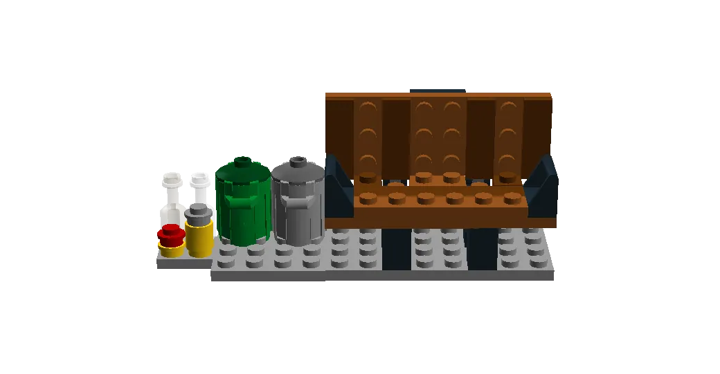 City Scale Model 1: Bench and street setting | LEGO® Ideas