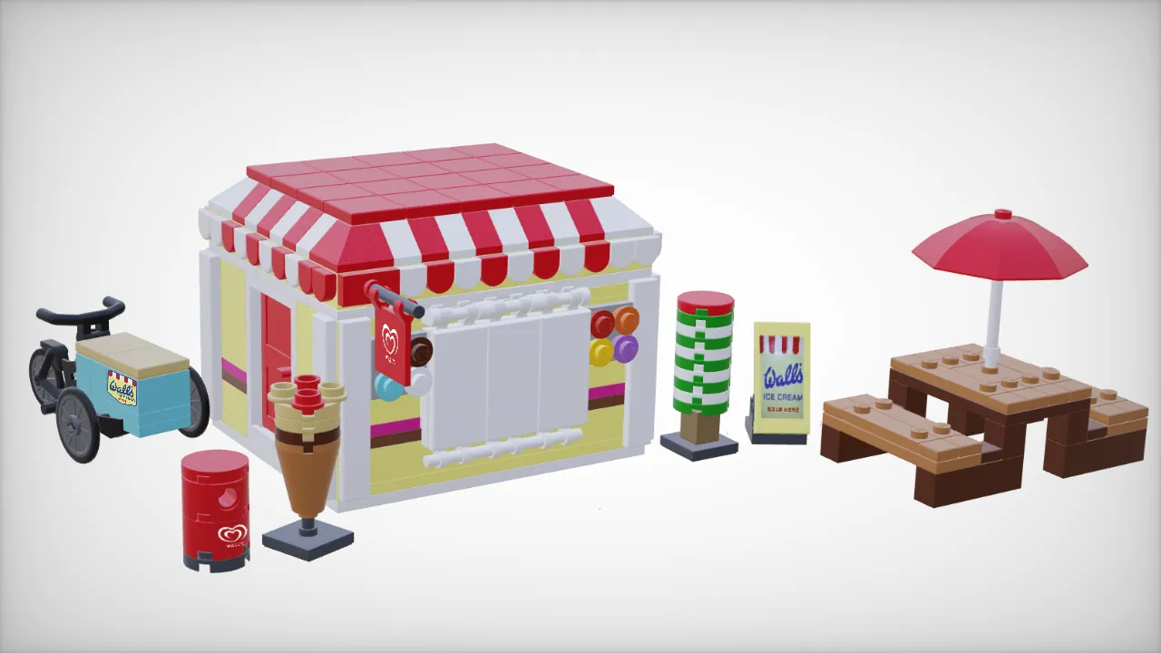 Wall’s Seaside Kiosk | LEGO® Ideas