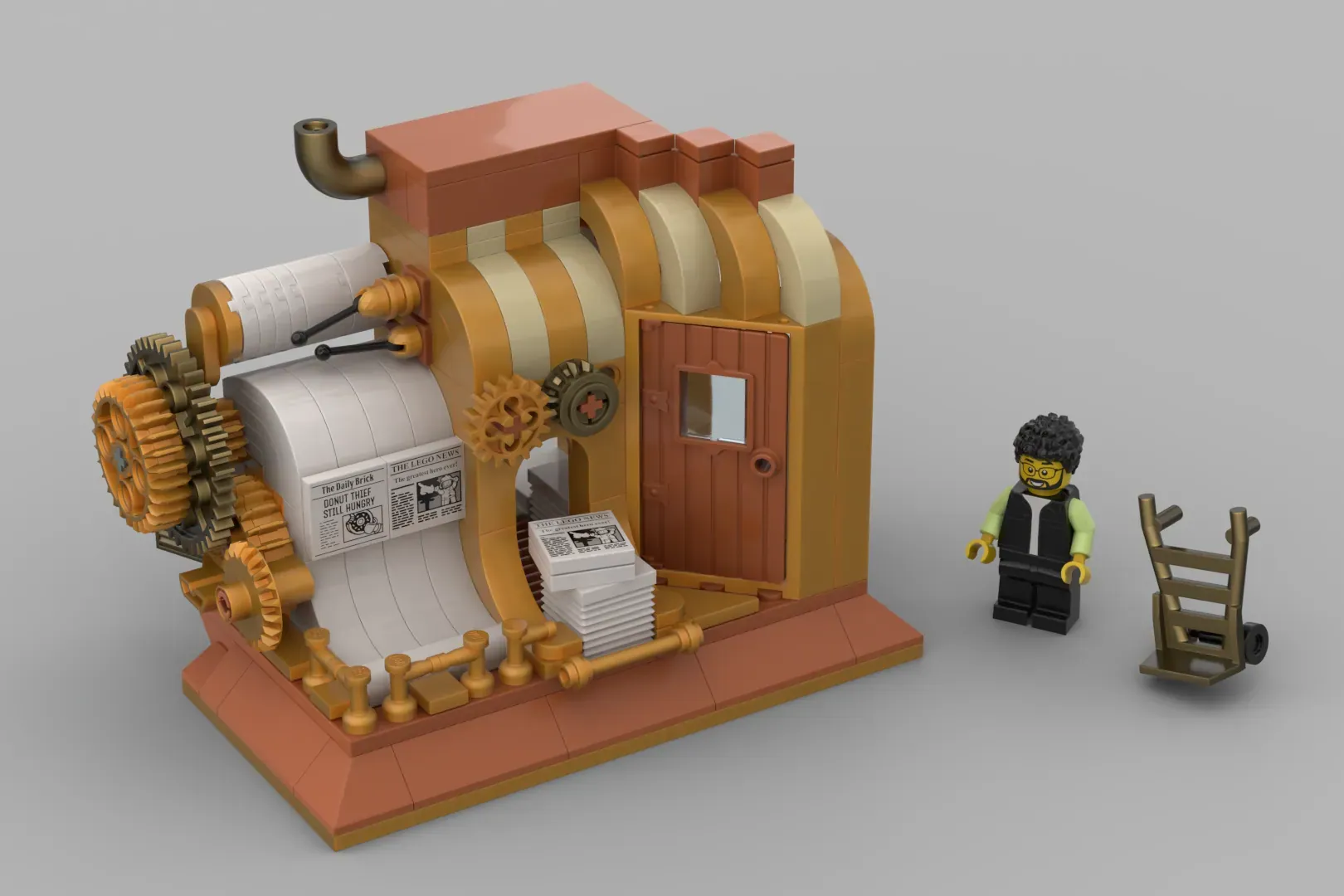 Steampunk Street Newspaper Spot | LEGO® Ideas