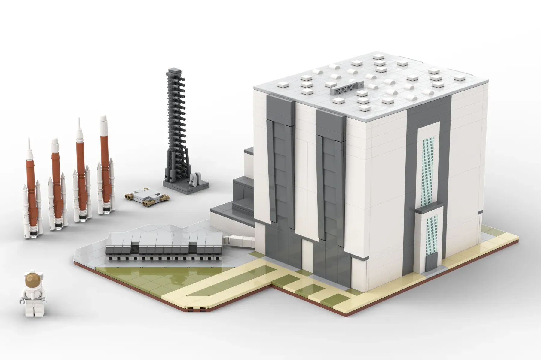 NASA Vehicle Assembly Building (Microscale) | LEGO® Ideas