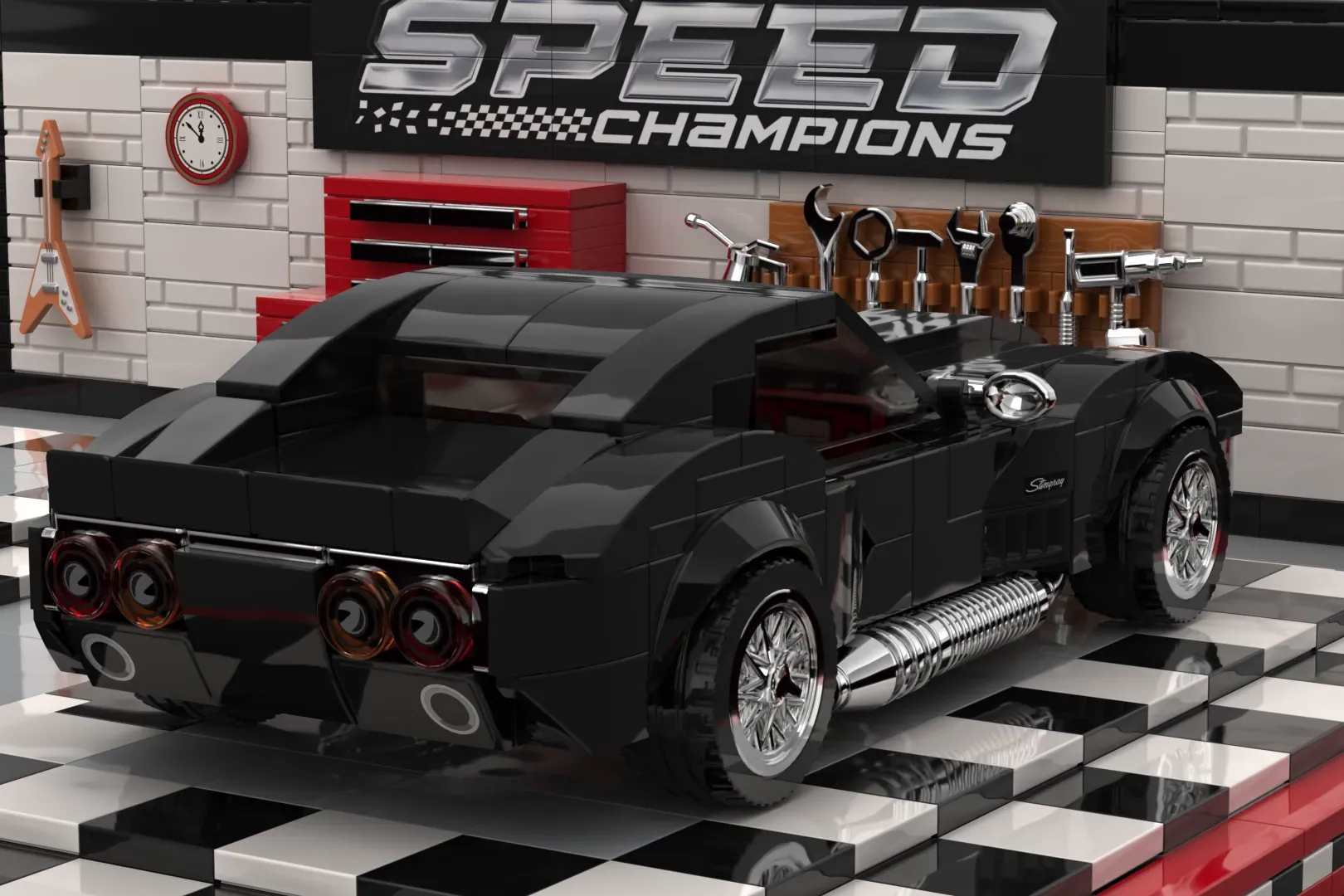 Speed Champions Classic Car Garage Shelf Display | LEGO® Ideas