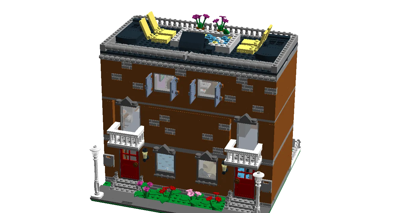 Dual Apartment Modular | LEGO® Ideas