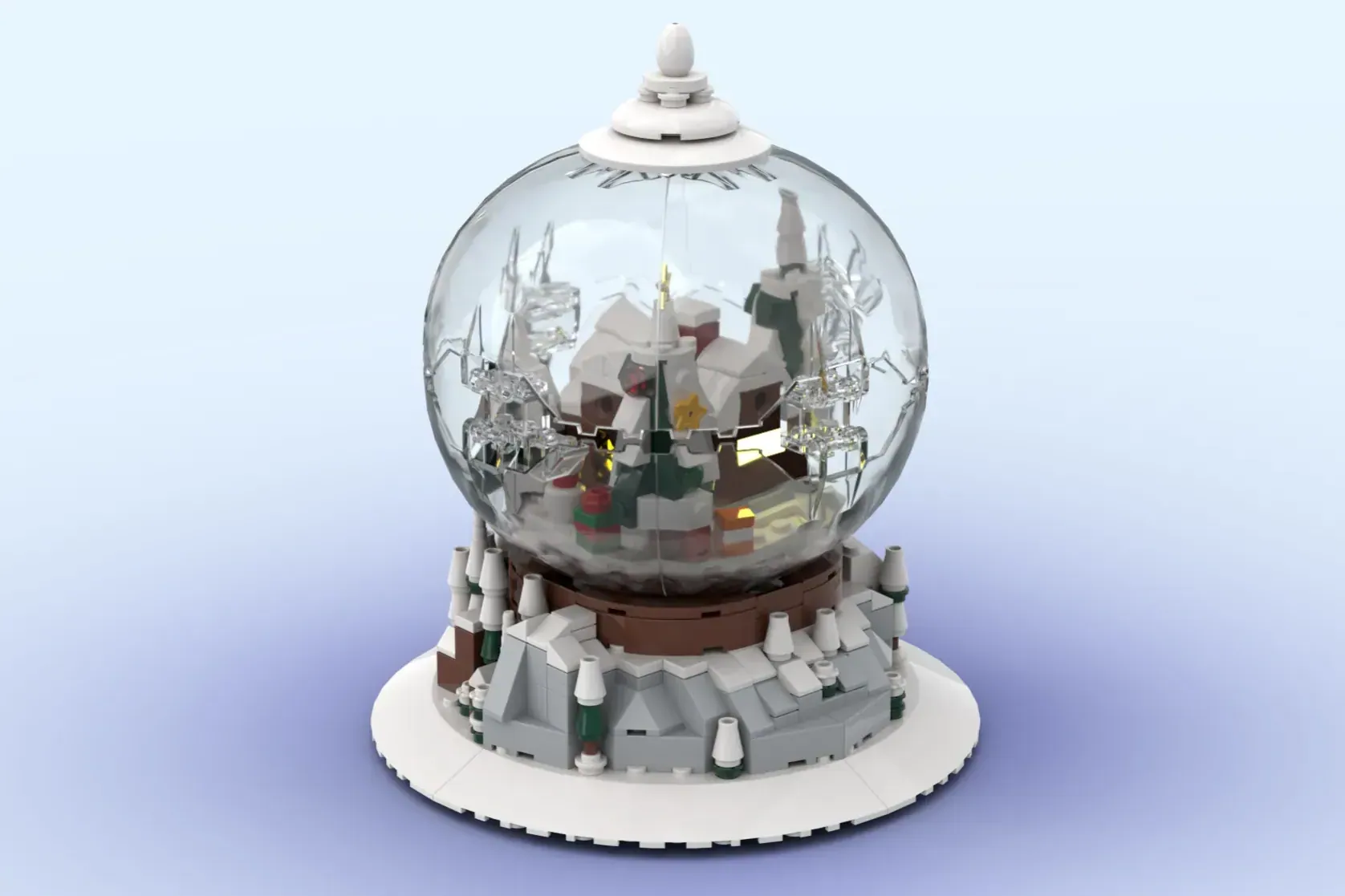 Winter Cabin Snow Globe | LEGO® Ideas