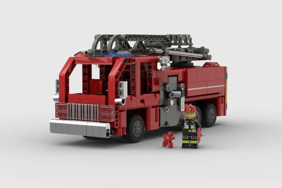 Lego Fire Truck Hooking Ladder Lego 6480 Light And Sound Hook And