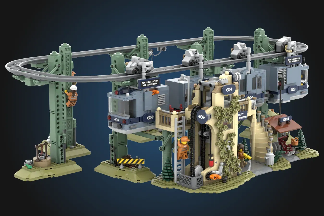 Working Suspension Railway | LEGO® Ideas