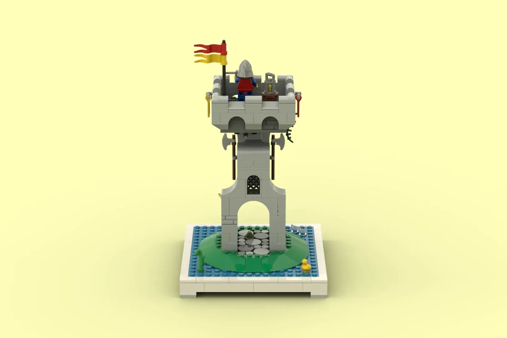 Tensegrity Gatekeepers' Tower | LEGO® Ideas
