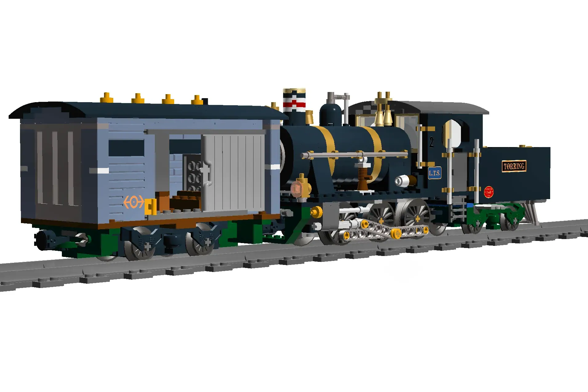 2B Steam Locomotive RC Set [LDD] | LEGO® Ideas
