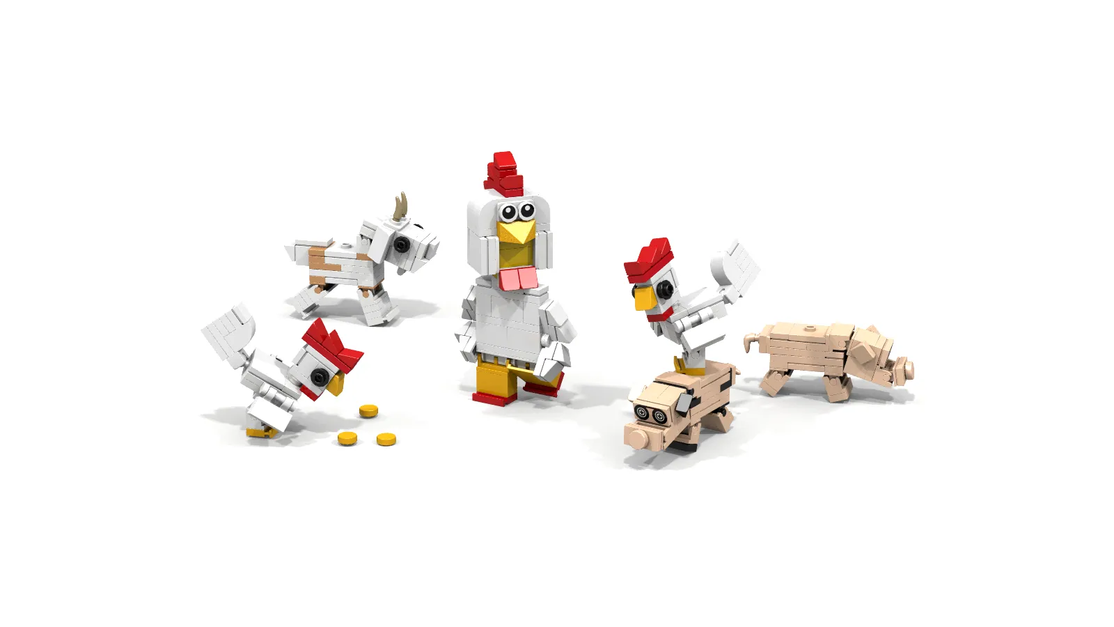 Chicken Suit Guy Brickfigure Farm Experience | LEGO® Ideas