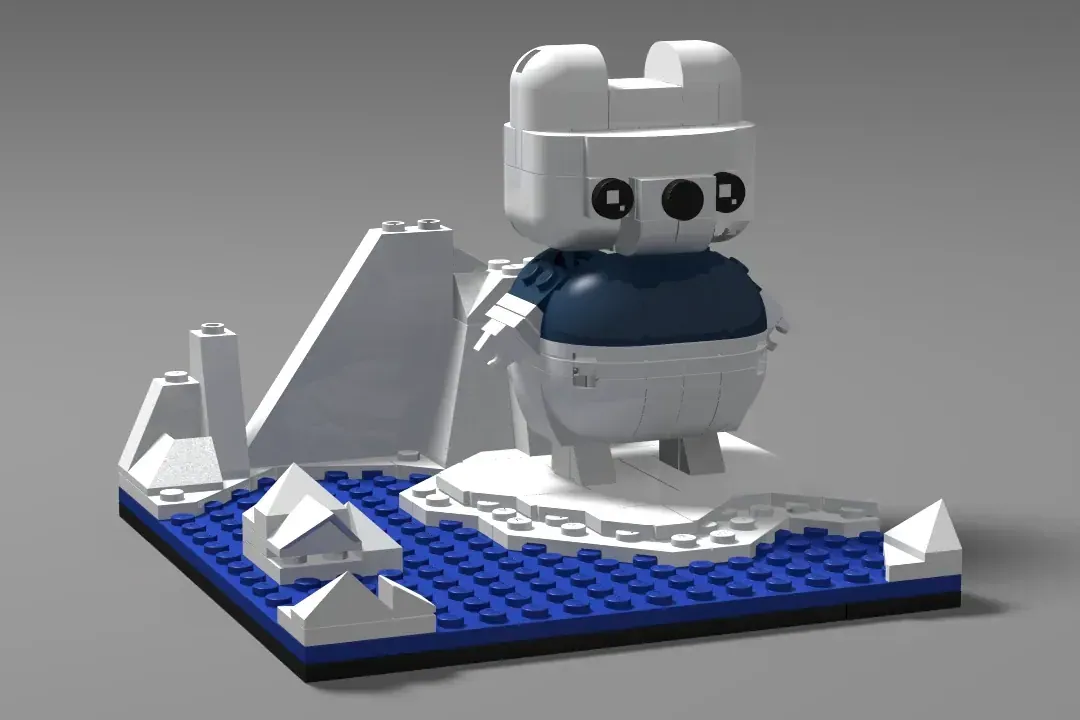 A White Bear in Blue | LEGO® Ideas
