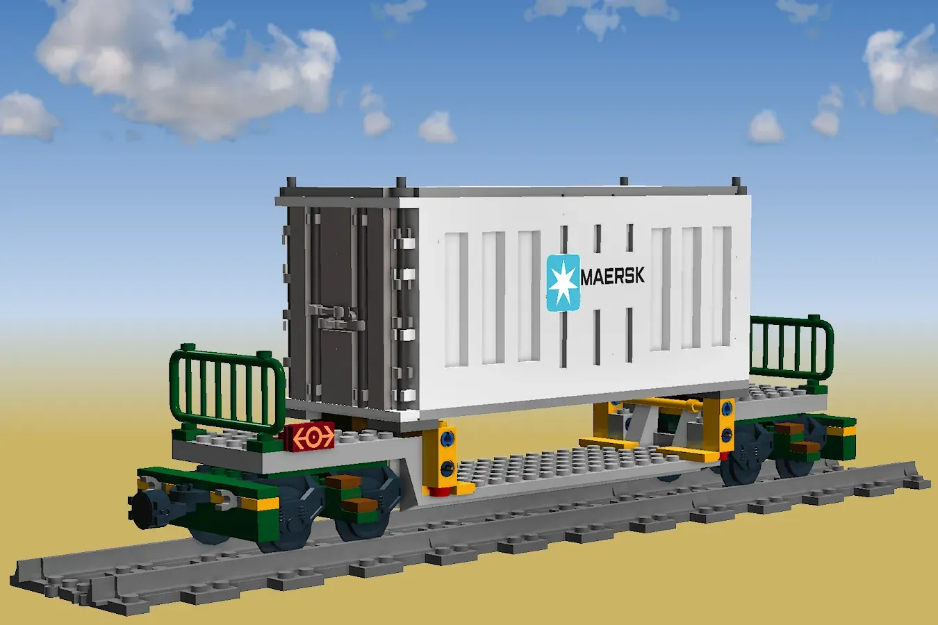 Steam Locomotive Transport With Power Function [LDD] | LEGO® Ideas