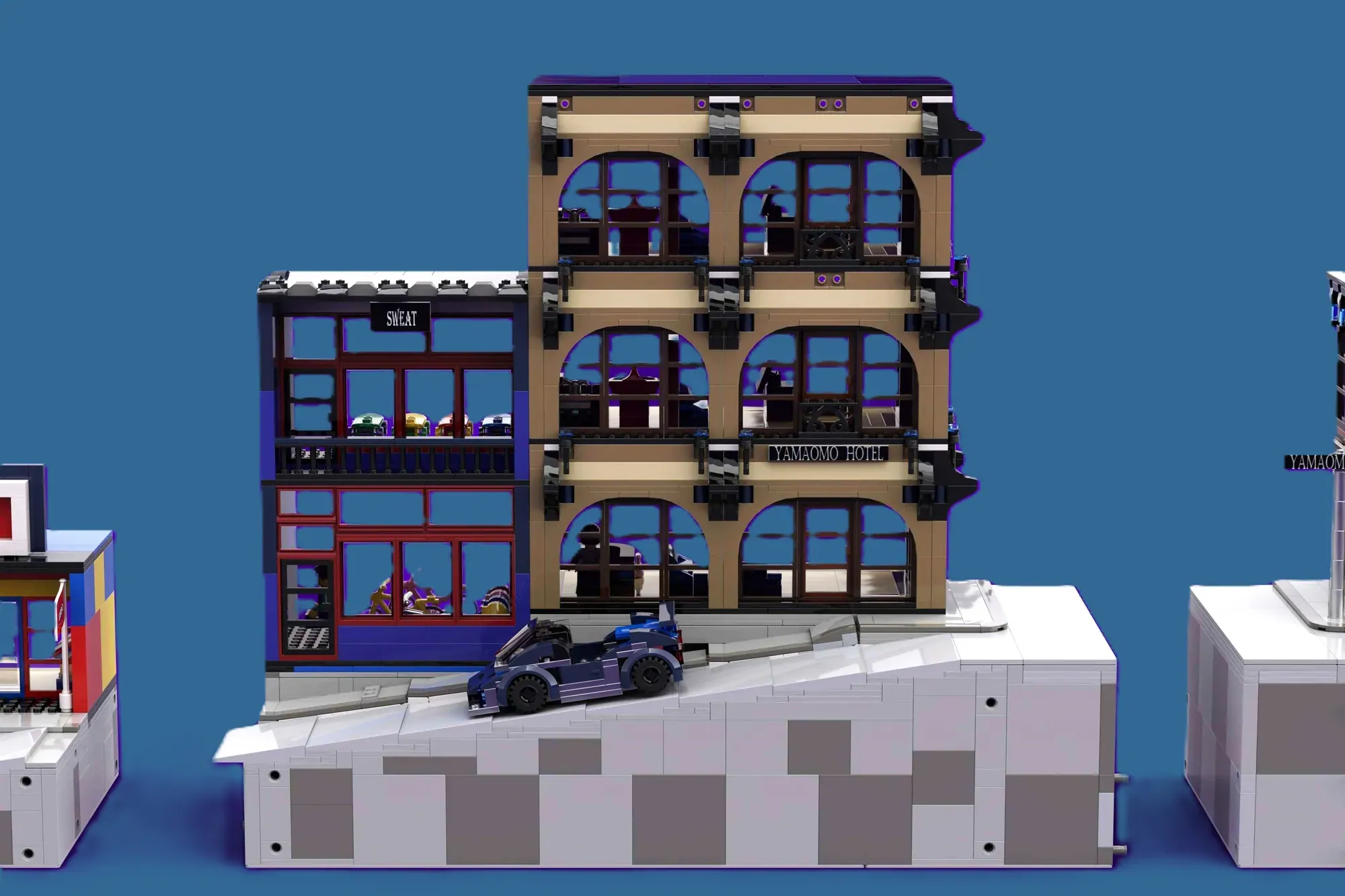 Yamaomo Street, the Sloped Street | LEGO® Ideas