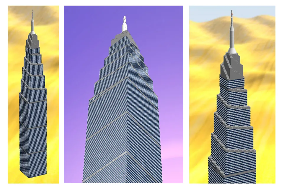 Micro City - Skyscraper 'Blue Spiral' | LEGO® Ideas