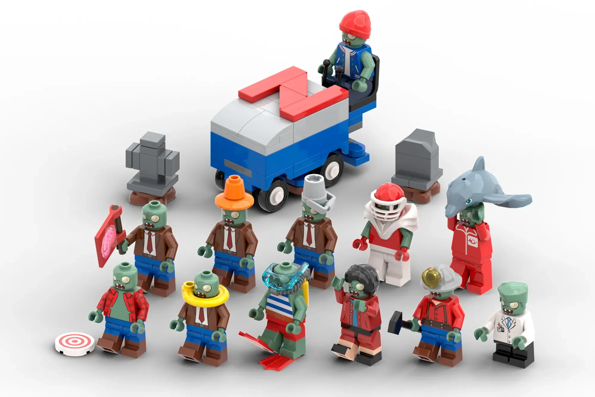 Plants vs. Zombies - Zombies on Your Lawn | LEGO® Ideas