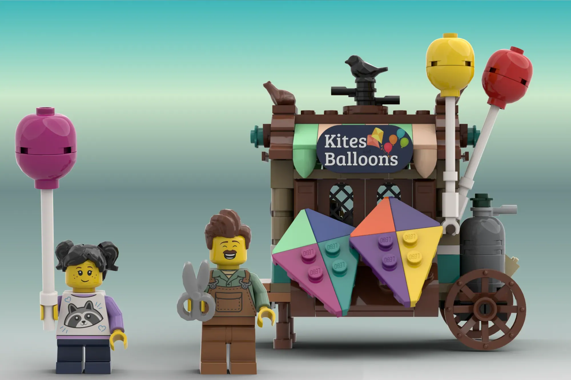 The Kites and Balloons Cart | LEGO® Ideas