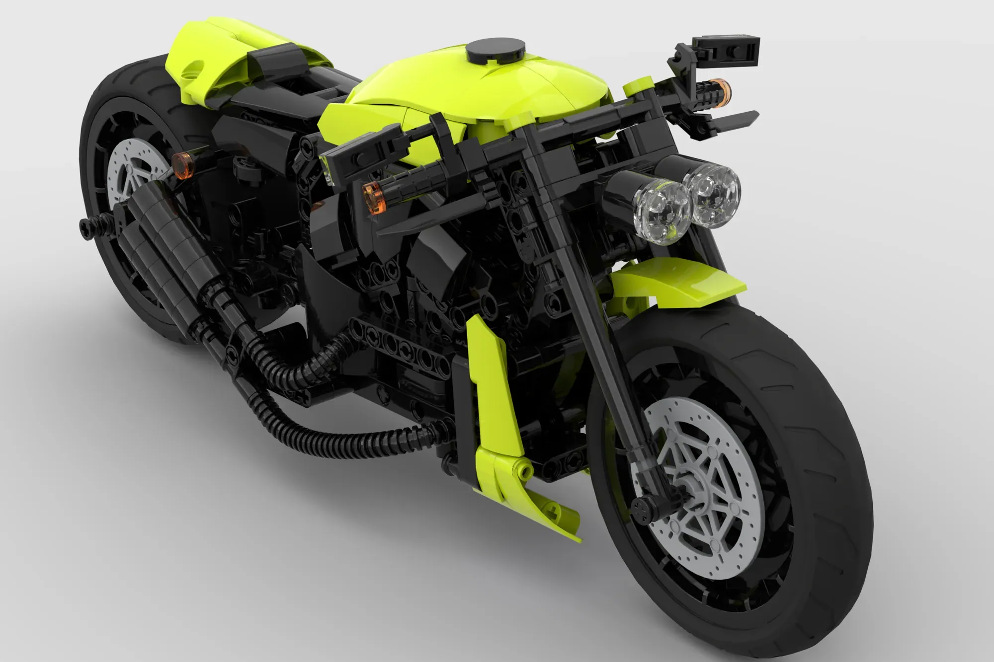 Lime Muscle Motorcycle: A Fresh and Powerful Build | LEGO® Ideas