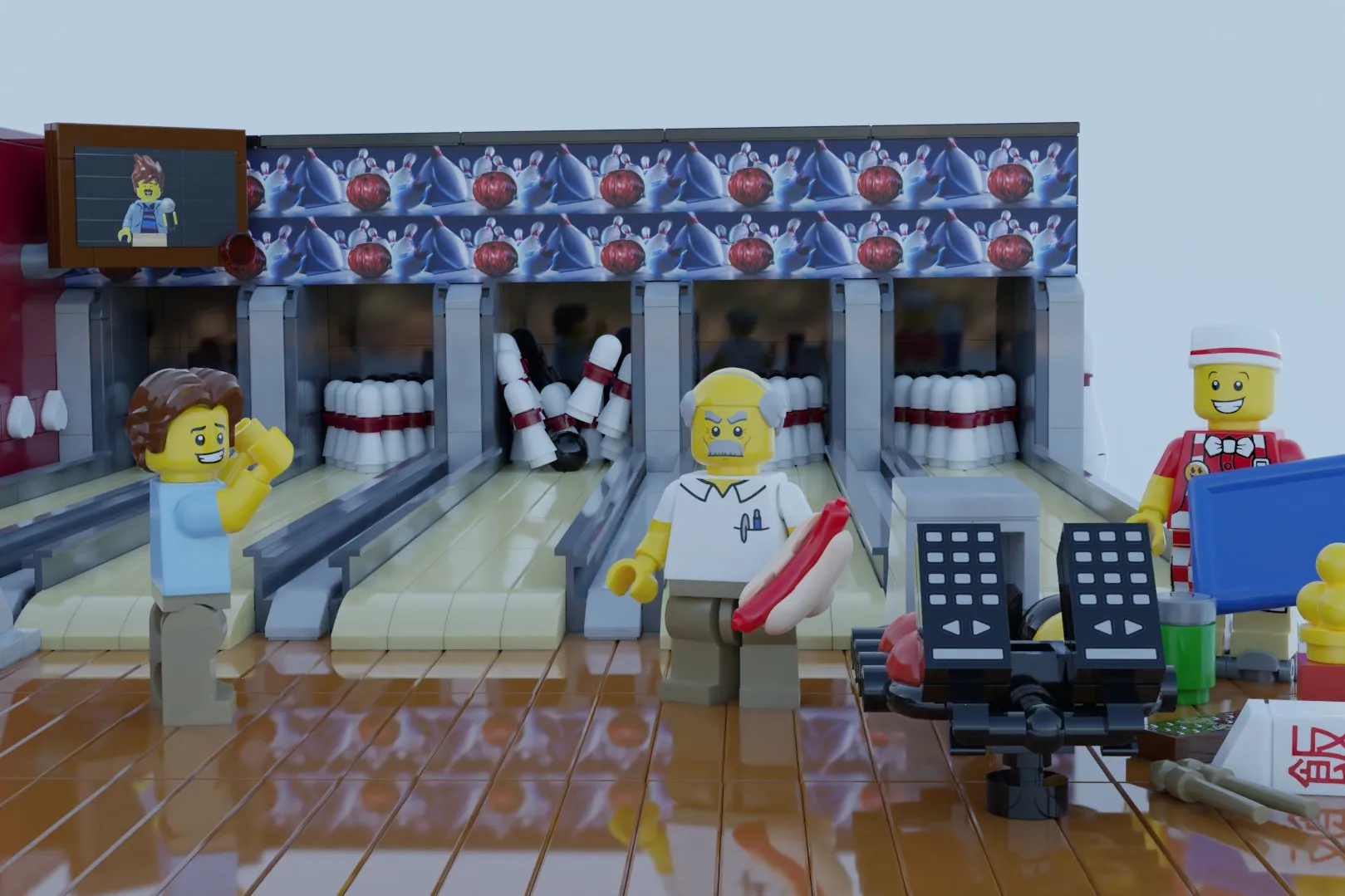Lego Bowling Alley Building LEGO Bowling Alley From Bricklink Creator