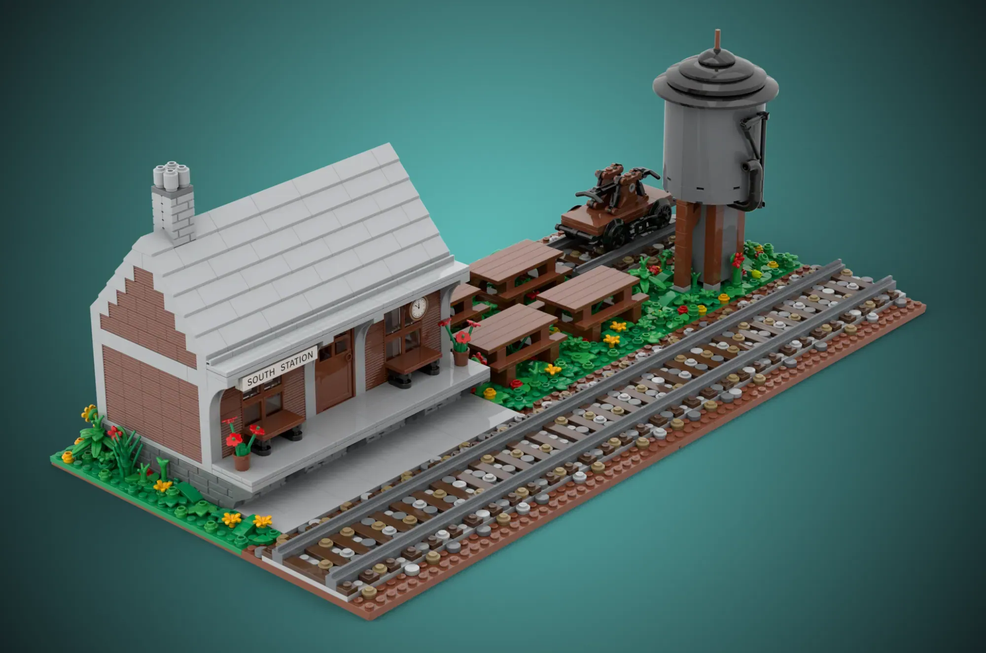 Steam Locomotive Arrives at the South Train Station | LEGO® Ideas
