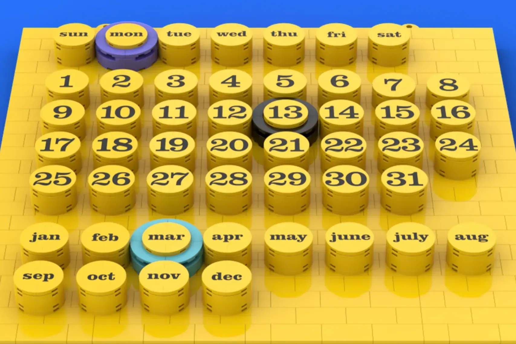Ring-a-Date Perpetual Calendar | LEGO® Ideas