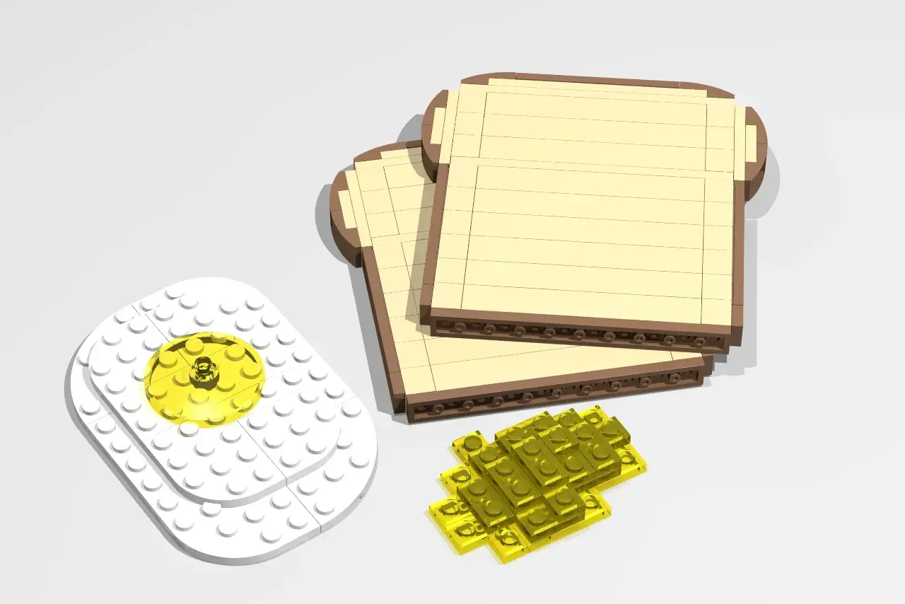 Breakfast With Toasts, Eggs, And Jams | LEGO® Ideas