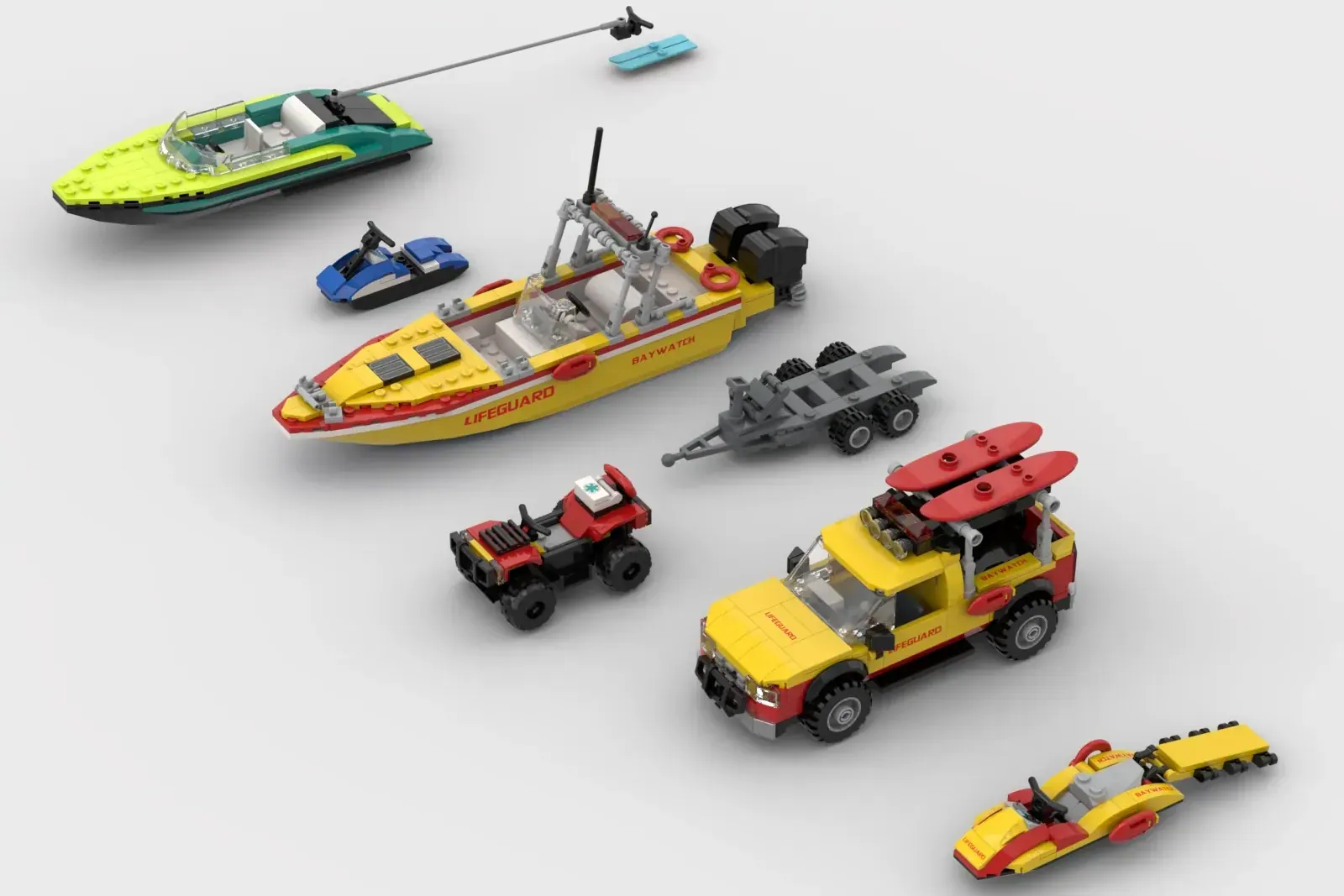 Baywatch Lifeguards (Big Set) | LEGO® Ideas