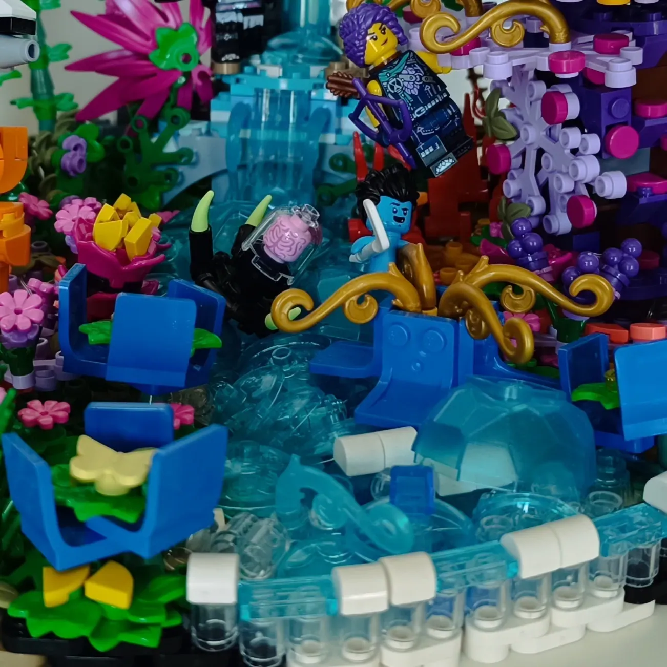 Dreamzzz Colorful Waterfall Diorama | LEGO® Ideas