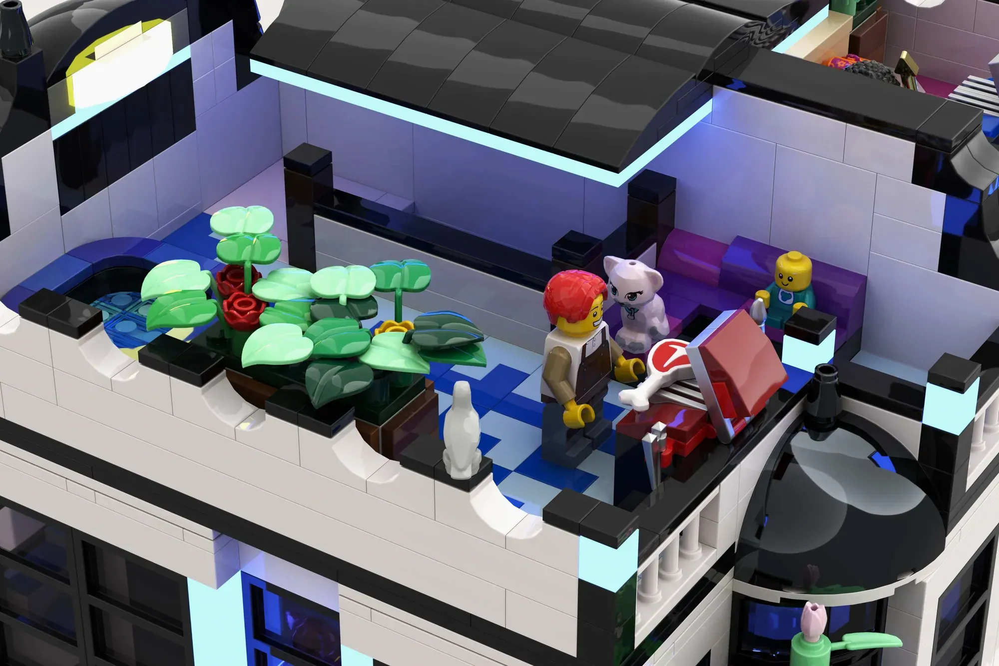 Modular: Duplex With Auto Dealer | LEGO® Ideas