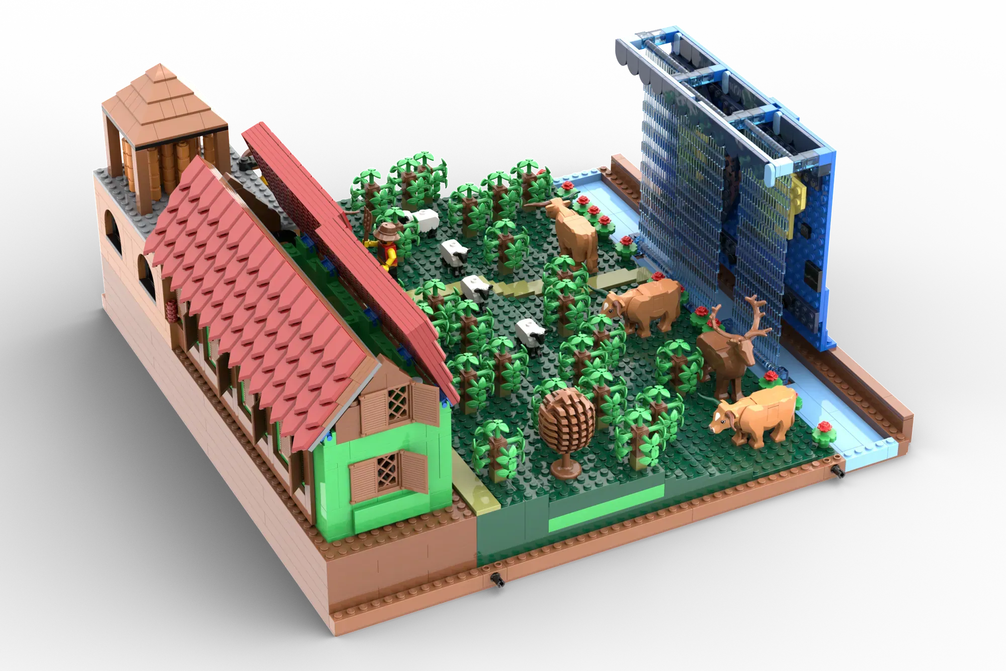 A Cottage in a Raining Country Site. | LEGO® Ideas