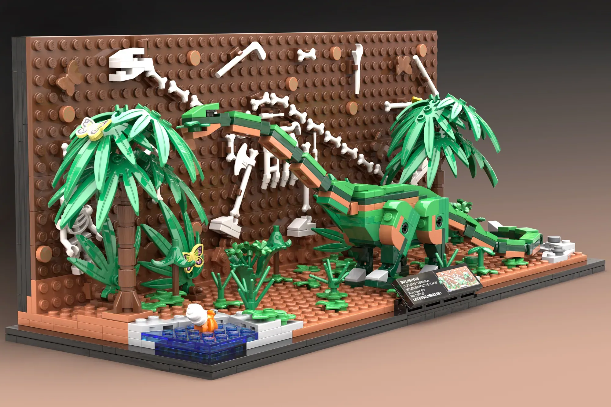 Diplodocus Diorama - ‘Hidden Amongst the Bones’ | LEGO® Ideas