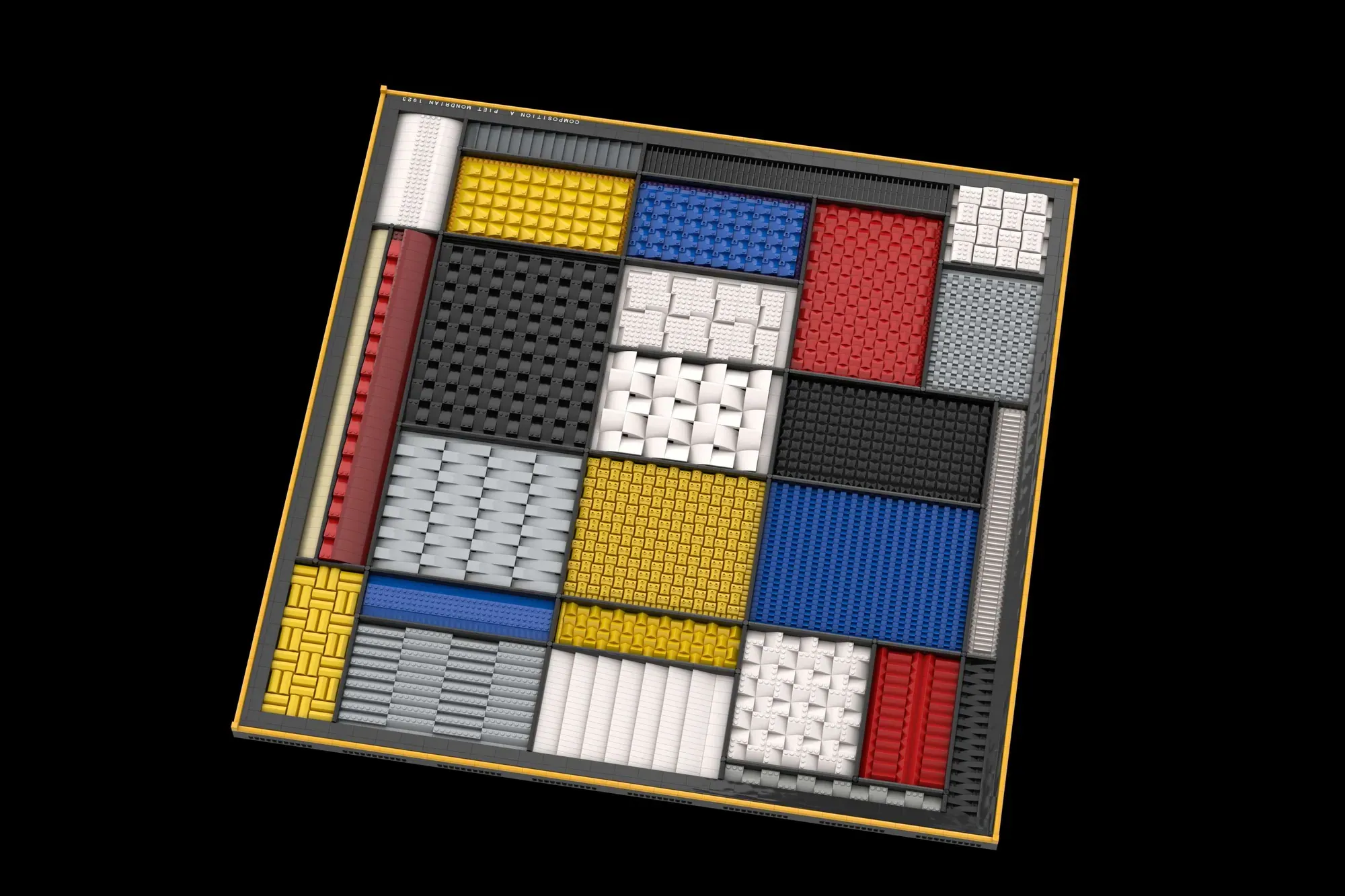 Piet Mondrian's Composition a in Real Size (92cm X 92cm) | LEGO® Ideas