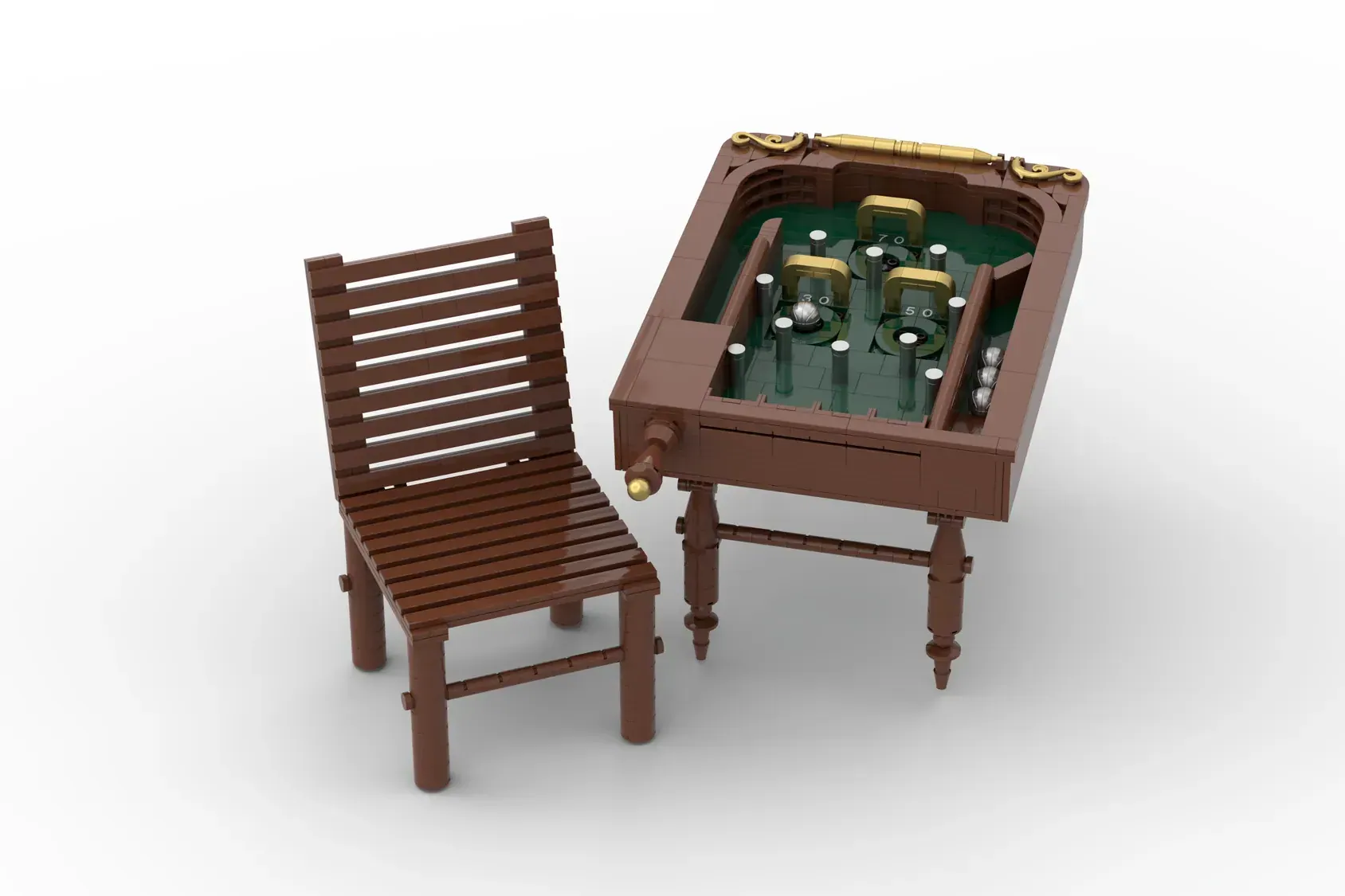 Working "Wooden" Classic Pinball Table | LEGO® Ideas