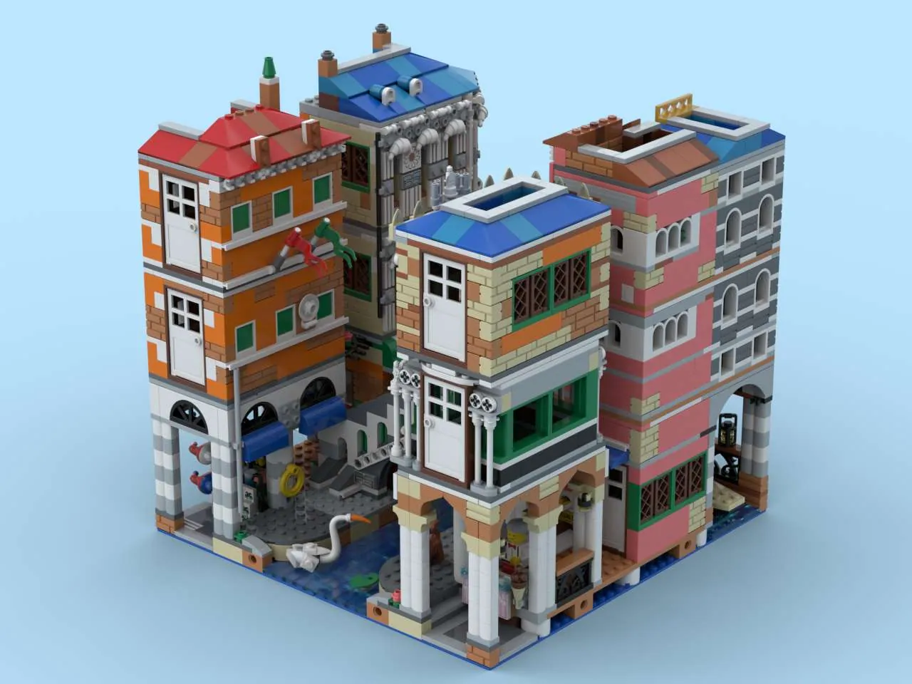 Venice Canal Modular With Rialto Bridge | LEGO® Ideas