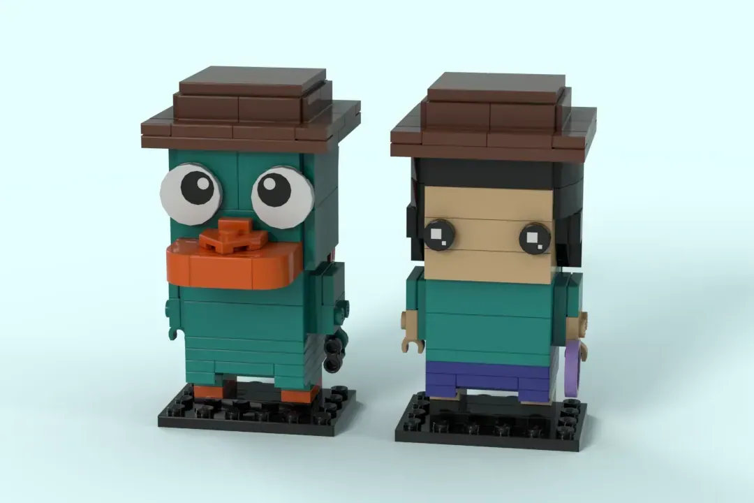 Agent P and Agent T - Phineas and Ferb - Brickheadz | LEGO® Ideas