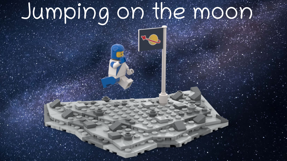 Bouncing Astronaut On Moon Animation
