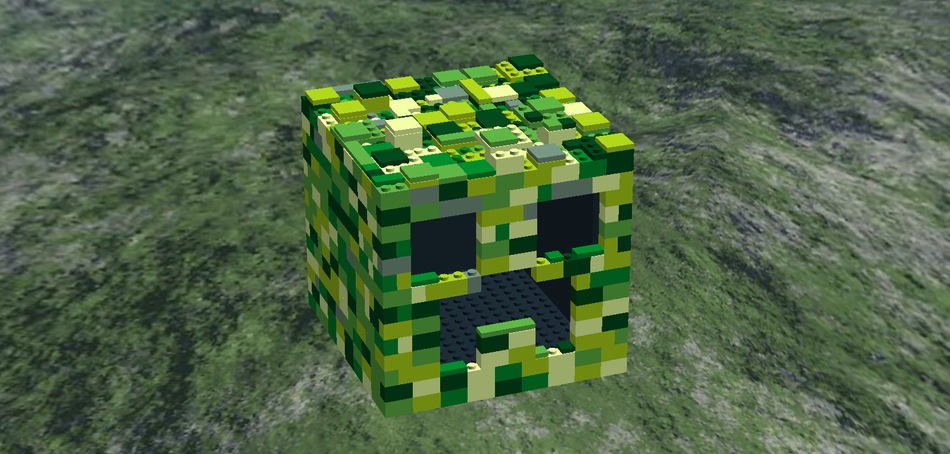 Minecraft Creeper Inside Head