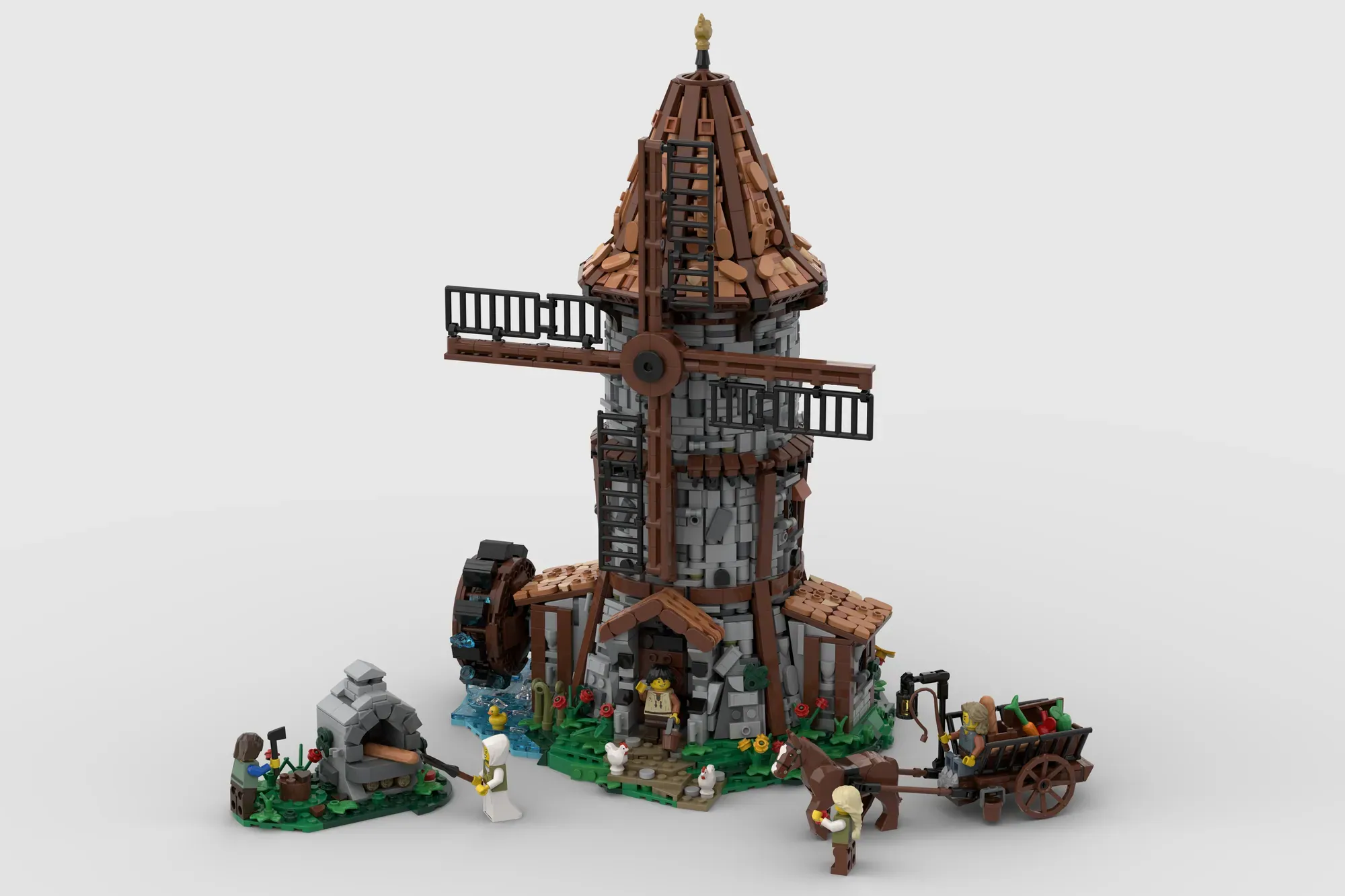 The Miller’s Medieval Windmill & Bakery | LEGO® Ideas