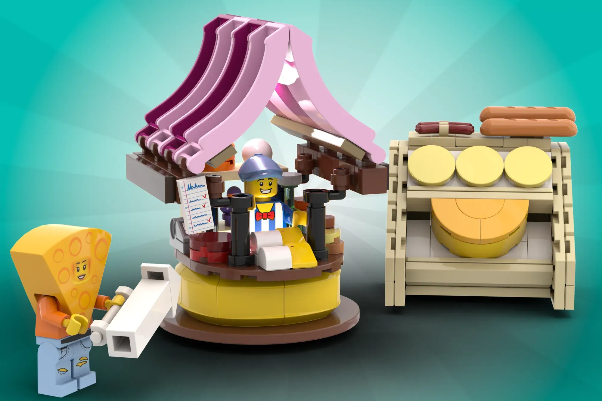 Cheese Market Kiosk | LEGO® Ideas