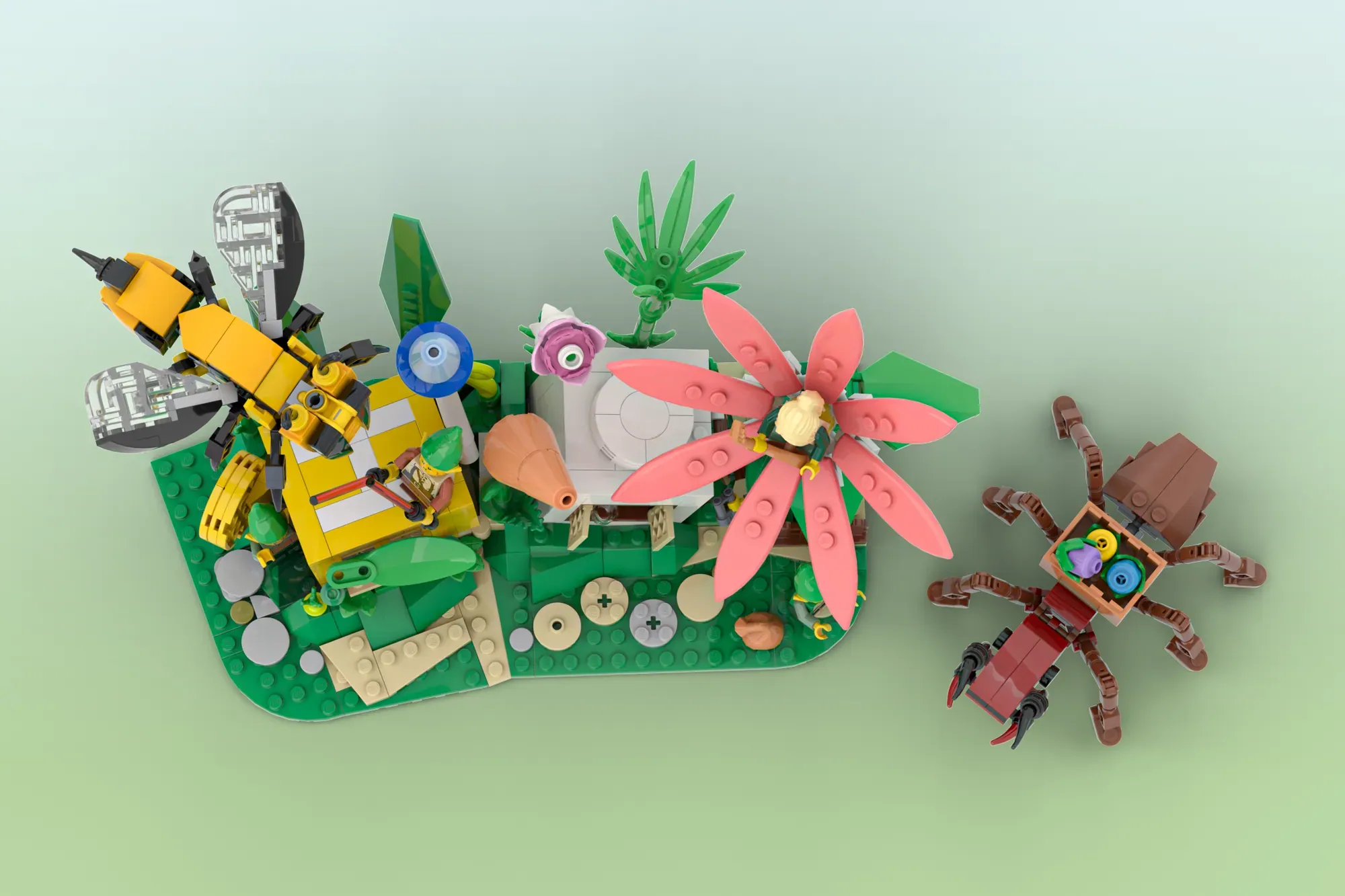 Secret Brick Haven Under the Grass | LEGO® Ideas