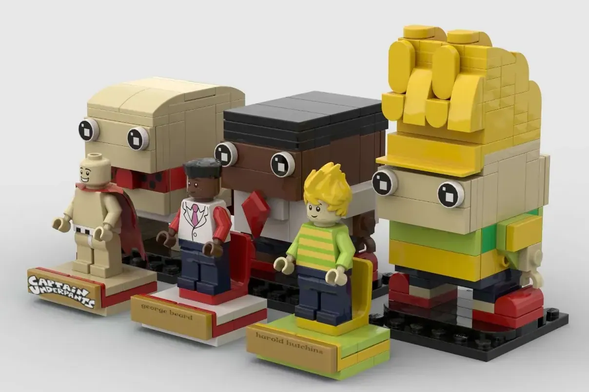 Captain Underpants - Brickheadz Figures of George Harold and Captain ...