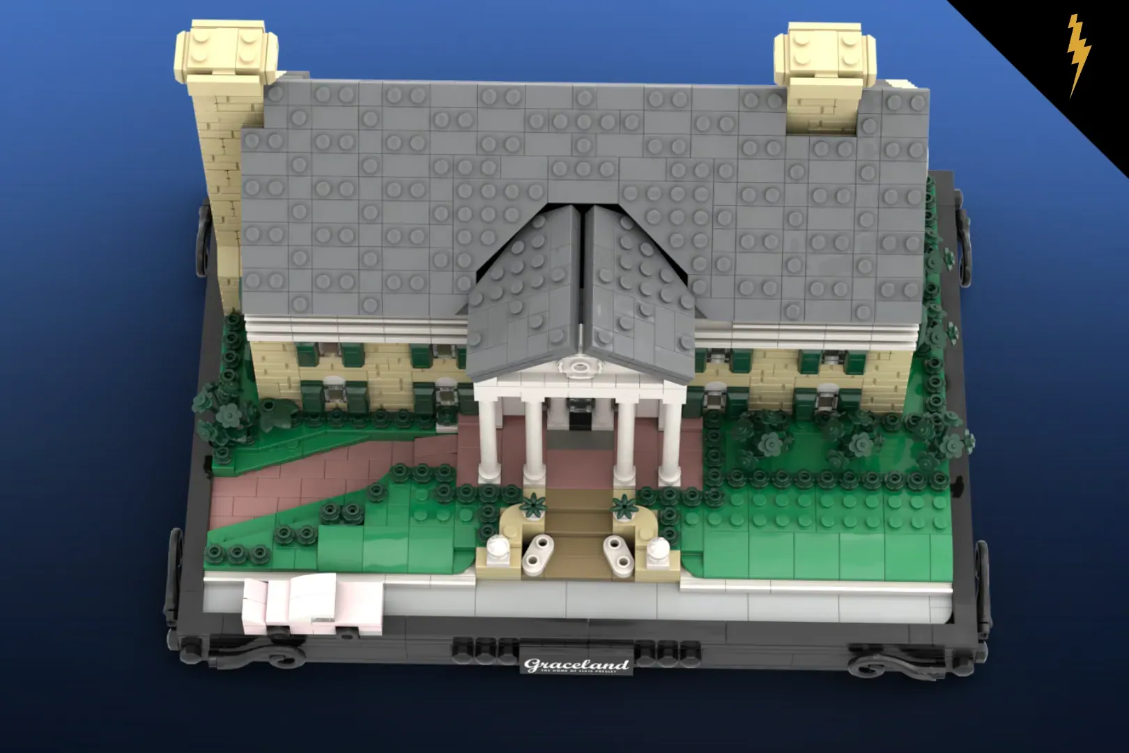 Elvis Presley's Mansions (Graceland) & 68" Comeback Special Diorama ...