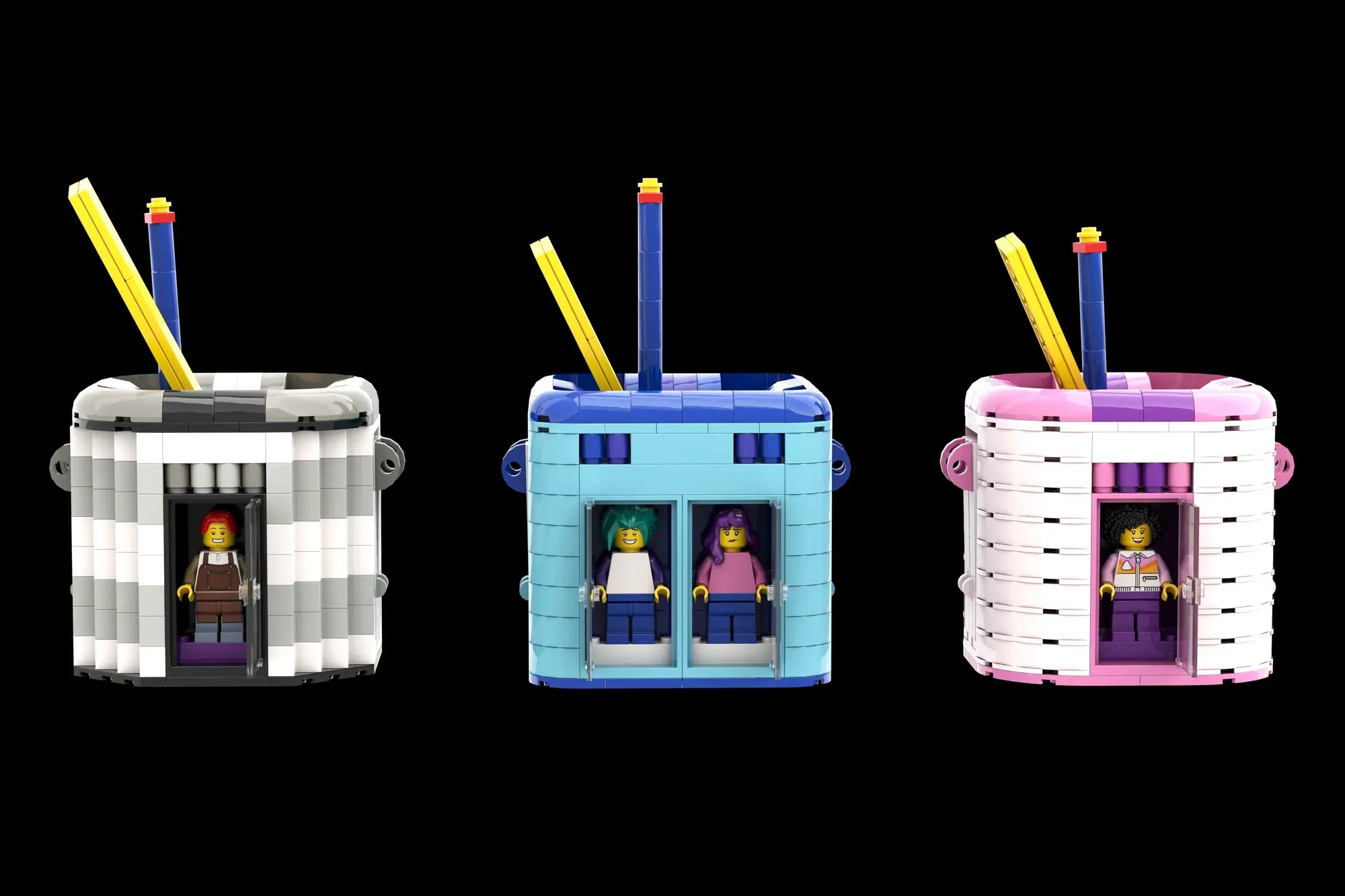 Cheer Me Up Pen Holder and Mini Display | LEGO® Ideas