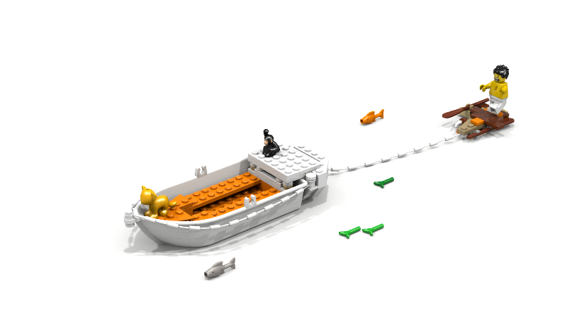 Life Of Pi Boat With Raft