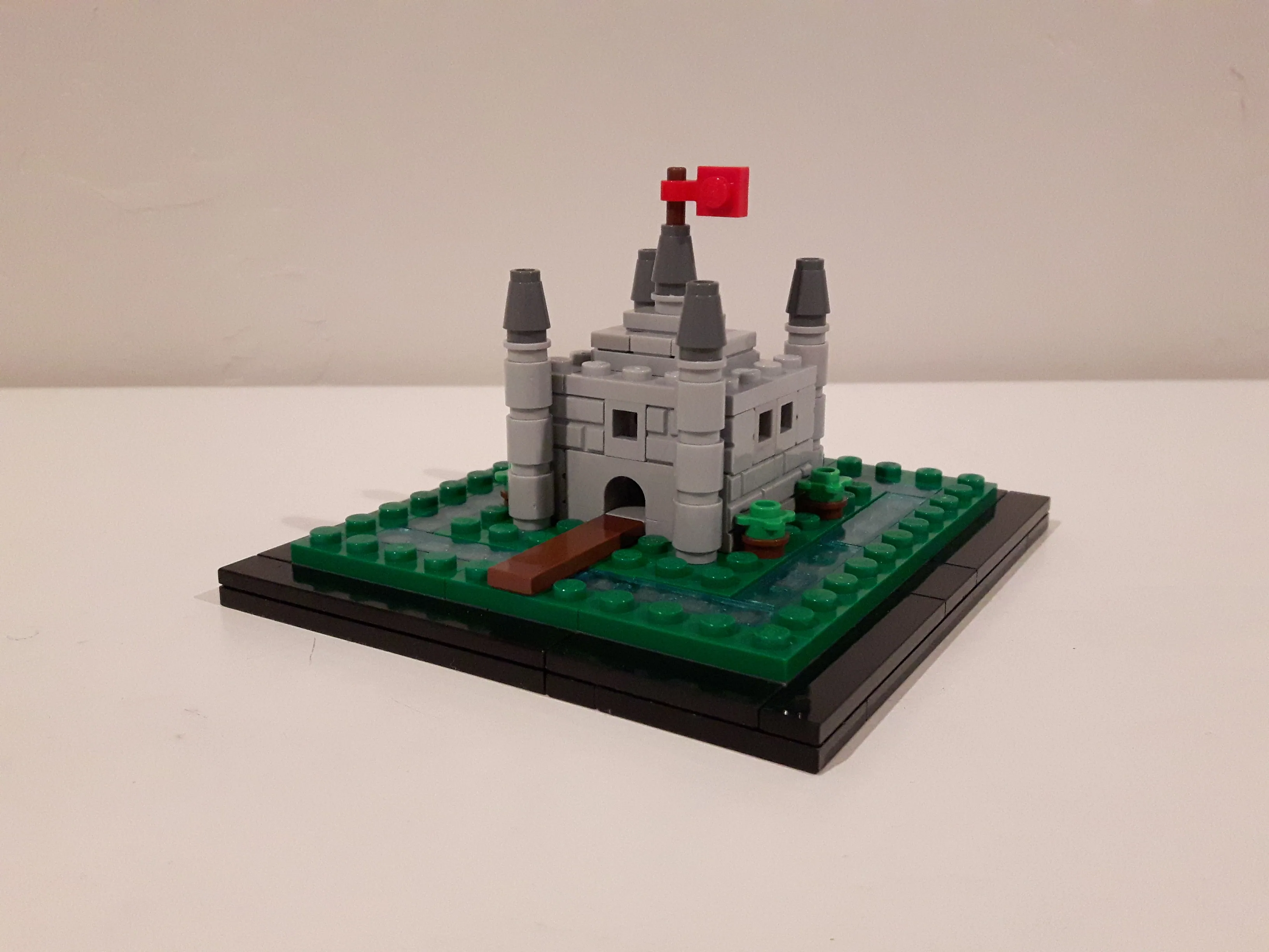 Micro Scale Castle with Moat | LEGO® Ideas
