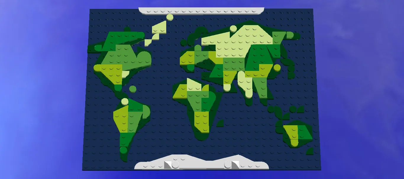 Minimalist World Map | LEGO® Ideas