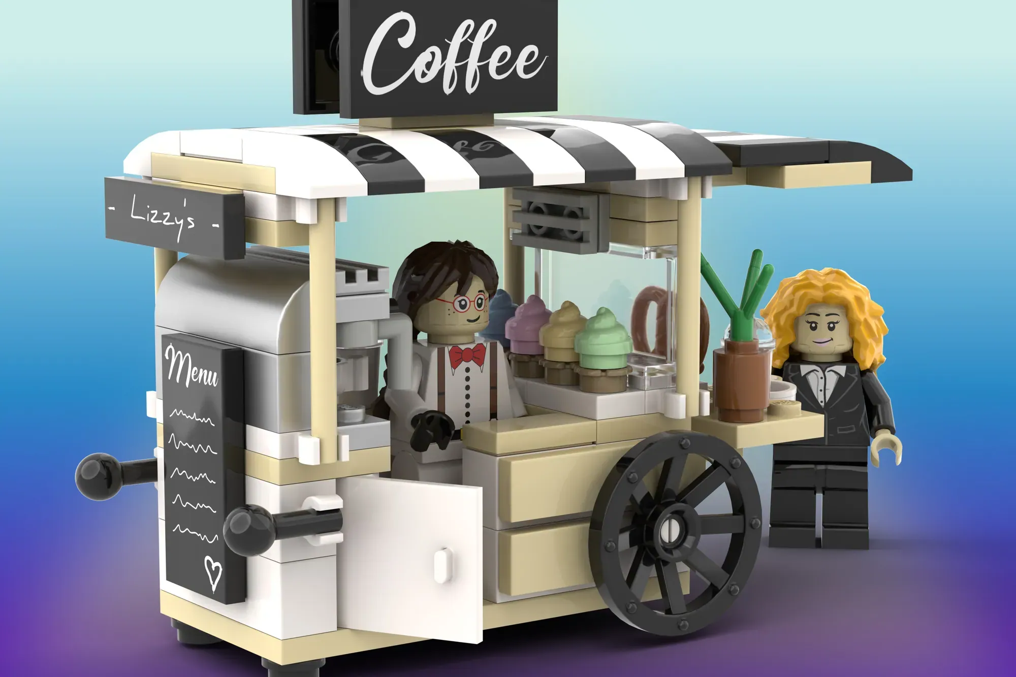 Lizzy’s Cart: Coffee on Wheels | LEGO® Ideas