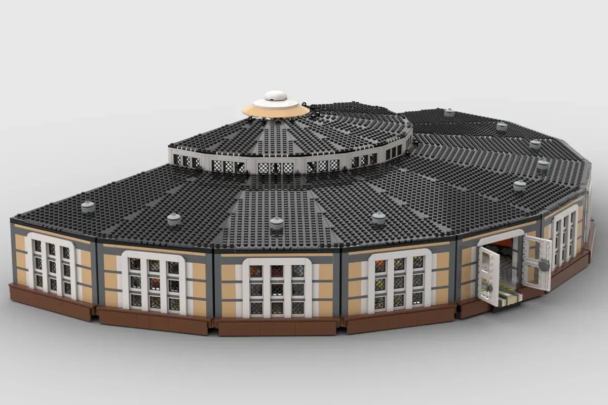 Midi Scale Roundhouse With Interior Turntable | LEGO® Ideas
