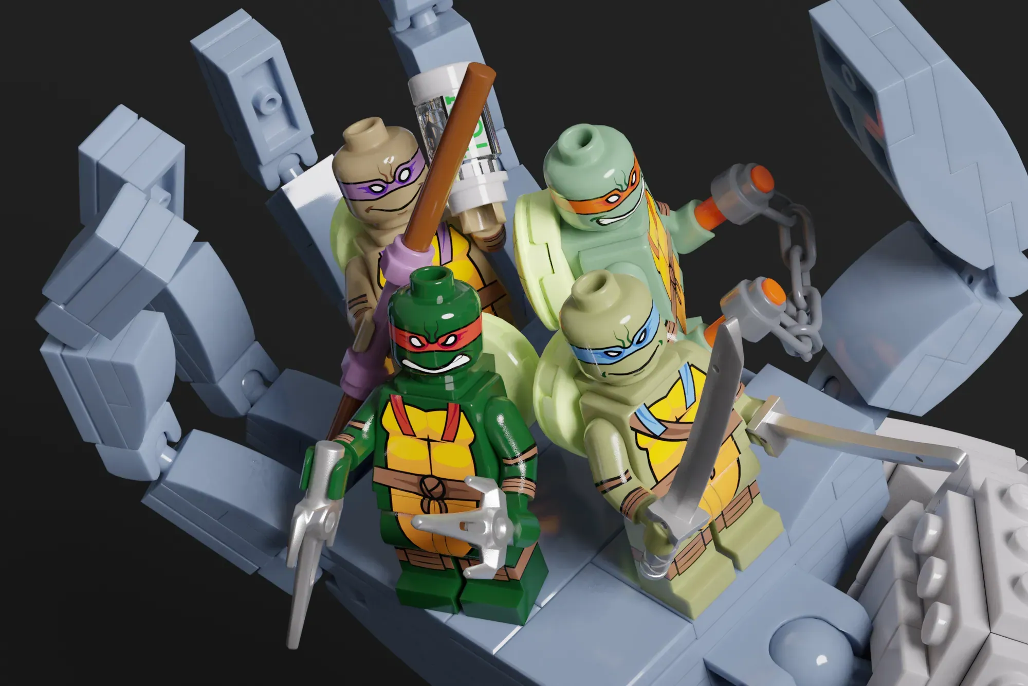 TMNT2k3: Sculpture of the Shredder. | LEGO® Ideas