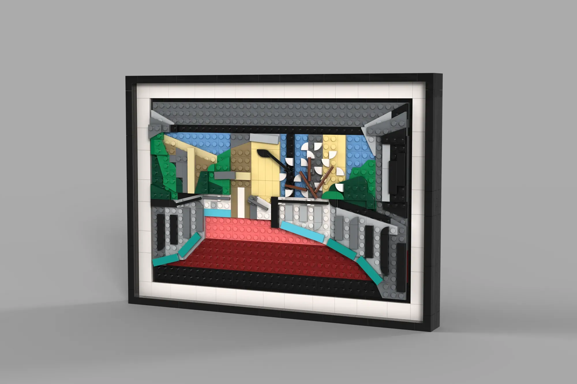 Framed Art - Pedestrian Tunnel Exit | LEGO® Ideas